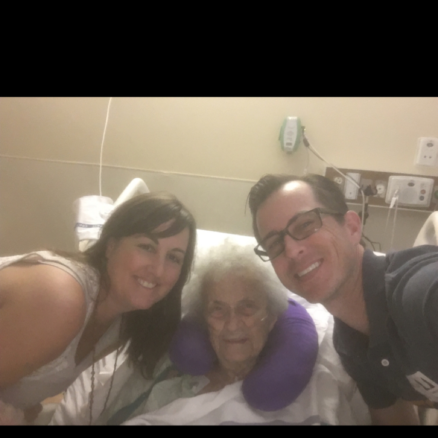 Josephine Agnes Stankiewicz “Babcia” (grandma) with Warren and Heather ...