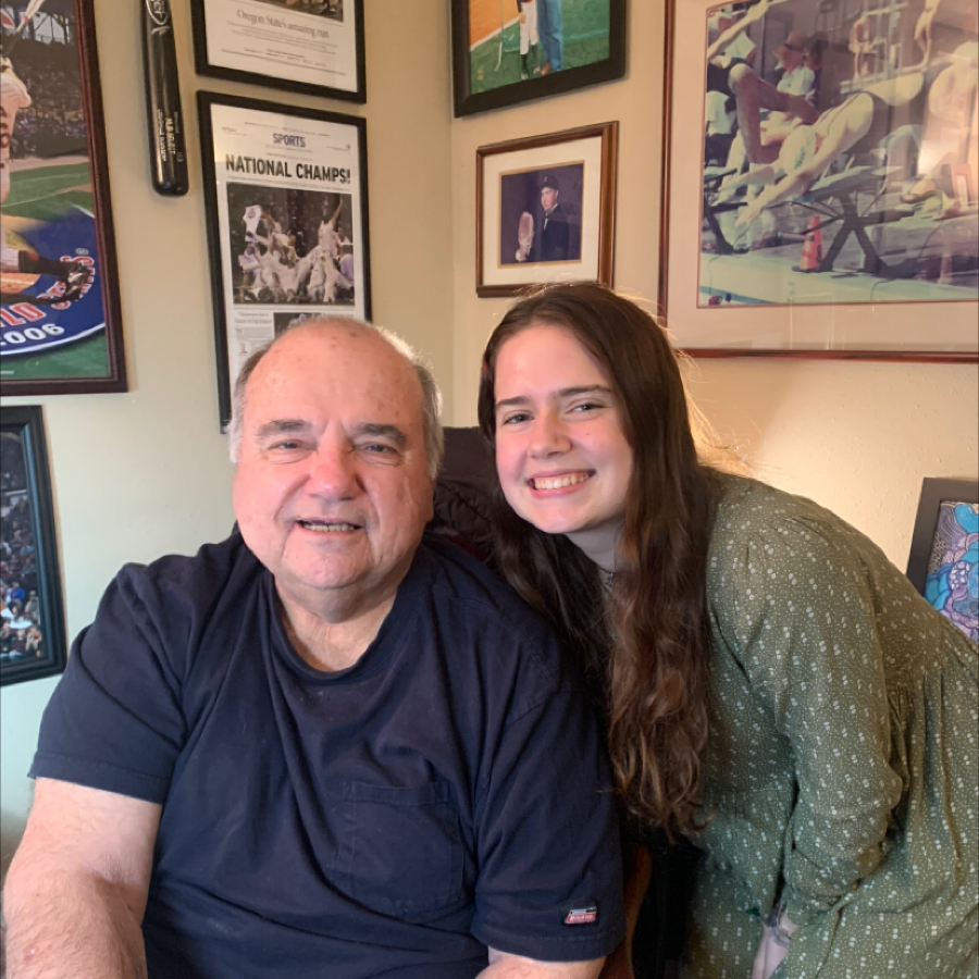 Olivia Coulter and her grandfather Jim Kulla talk about his family life ...
